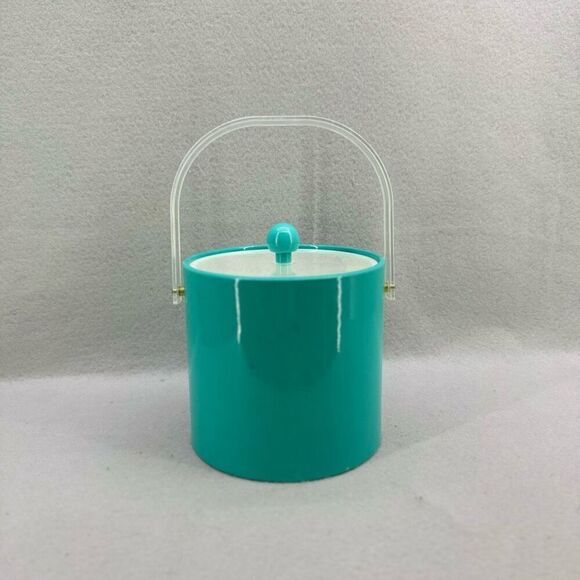 Vintage | Dining | Vintagemidcentury Turquoise Ice Bucket | Poshmark